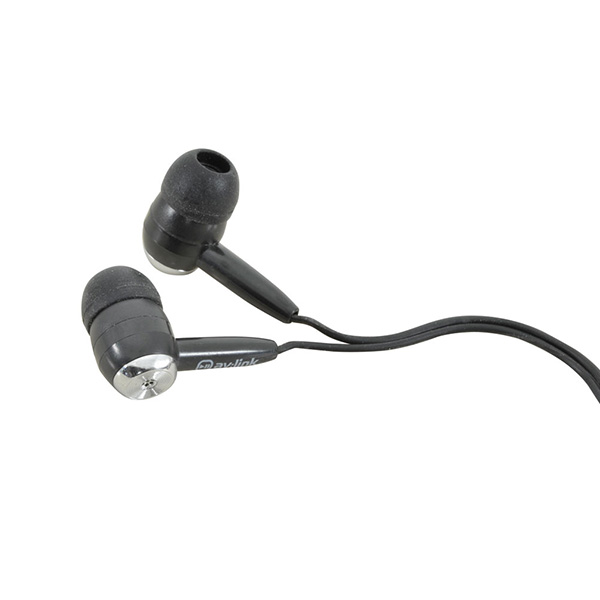 Black In Ear Stereo Earphones | BudgetHeadphones.co.uk